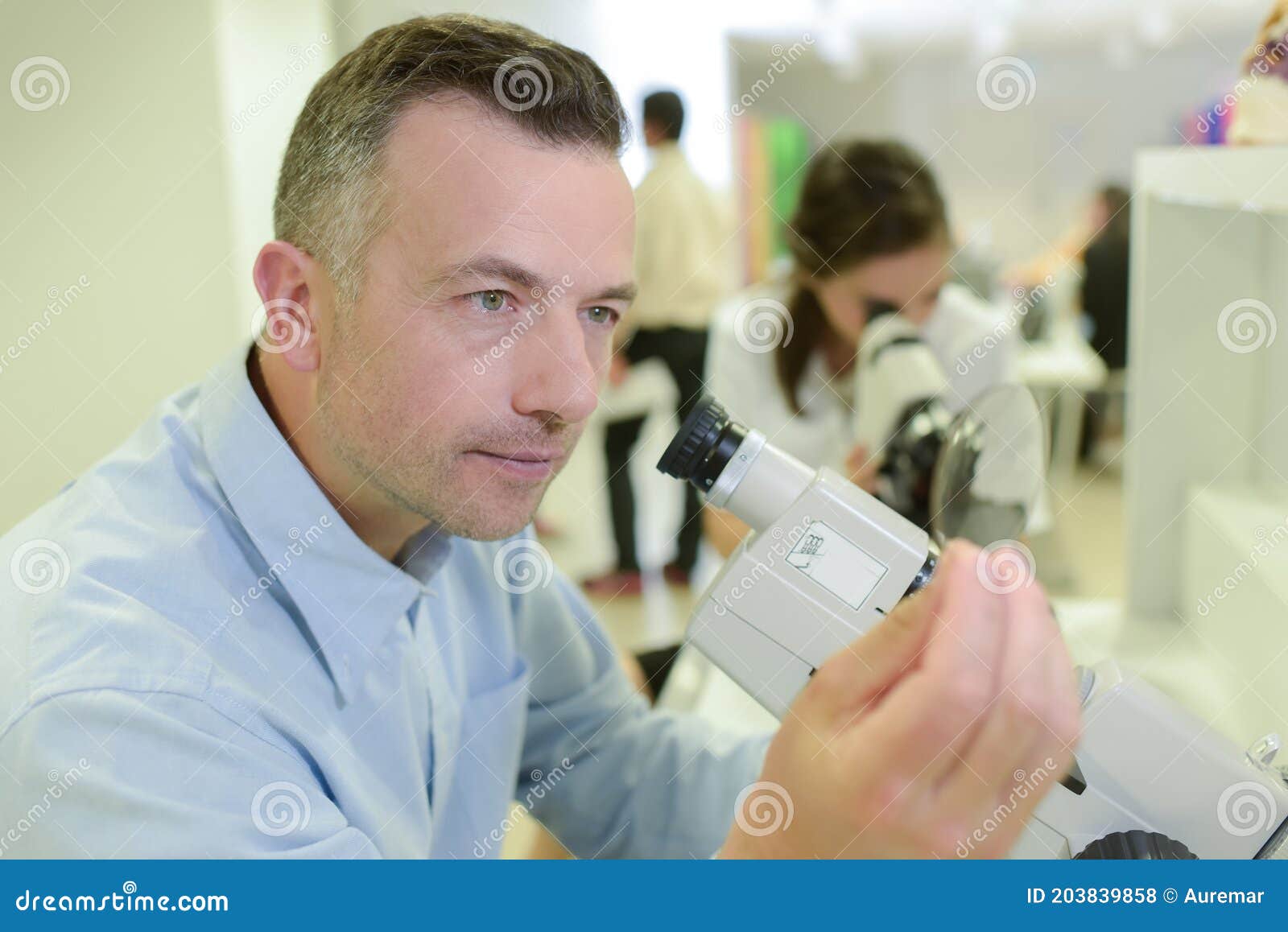 Portrait Microbiology Scientist in Office Stock Photo - Image of ...