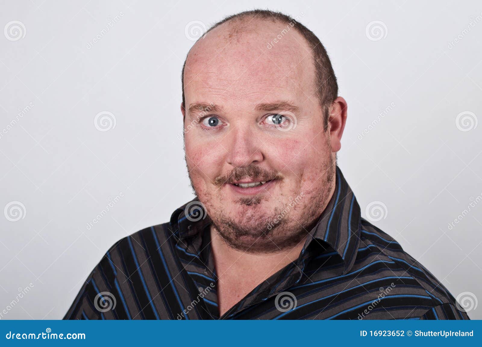 Portrait of Middle Age Male on Off White Backdrop Stock Photo - Image ...
