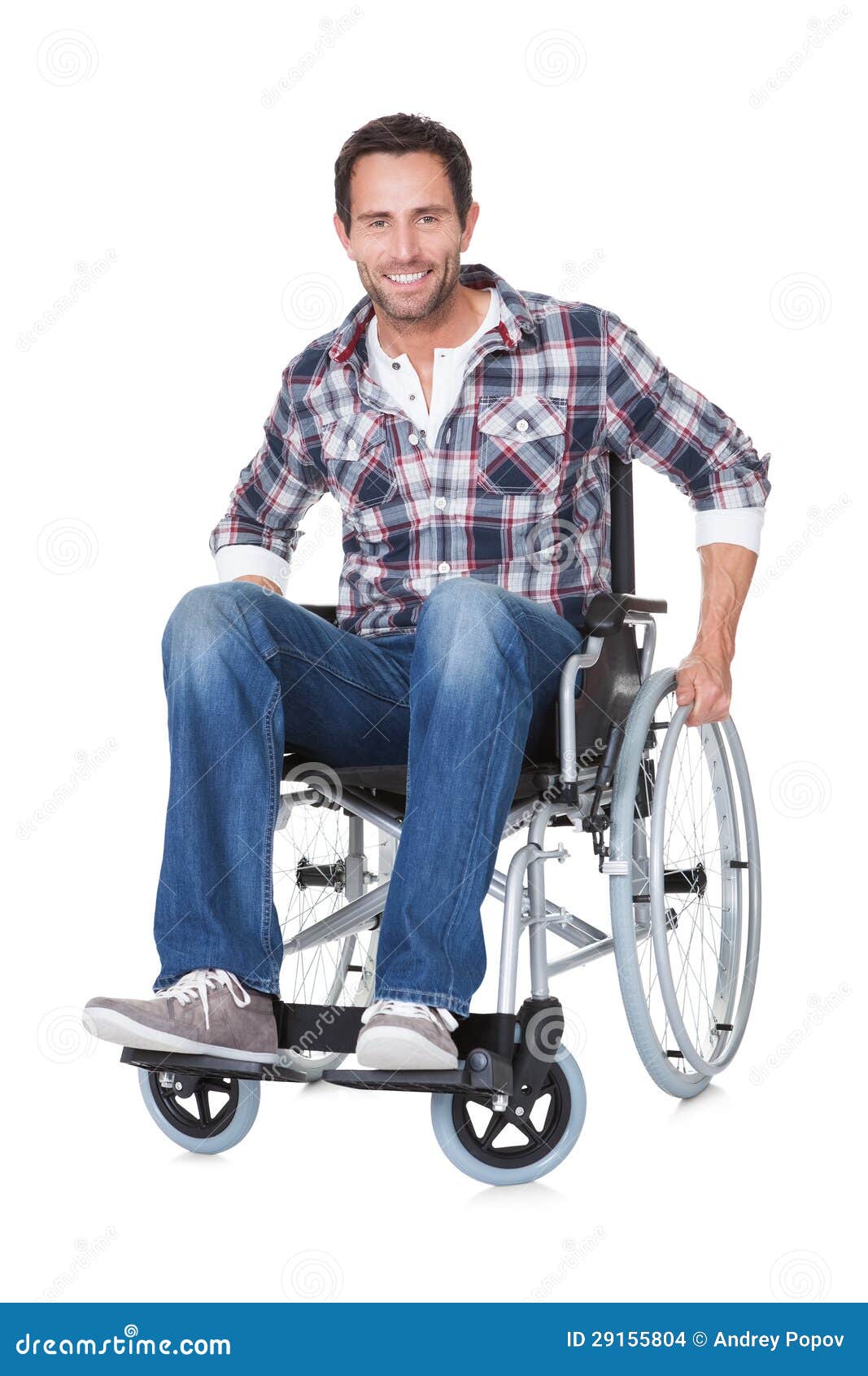 Portrait of Middle Age Man in Wheelchair Stock Photo - Image of ...