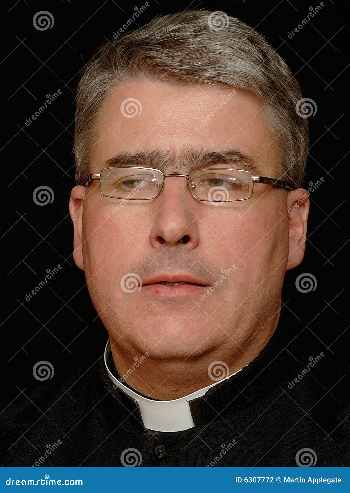 Portrait of Middle Age Priest Stock Photo - Image of believer ...