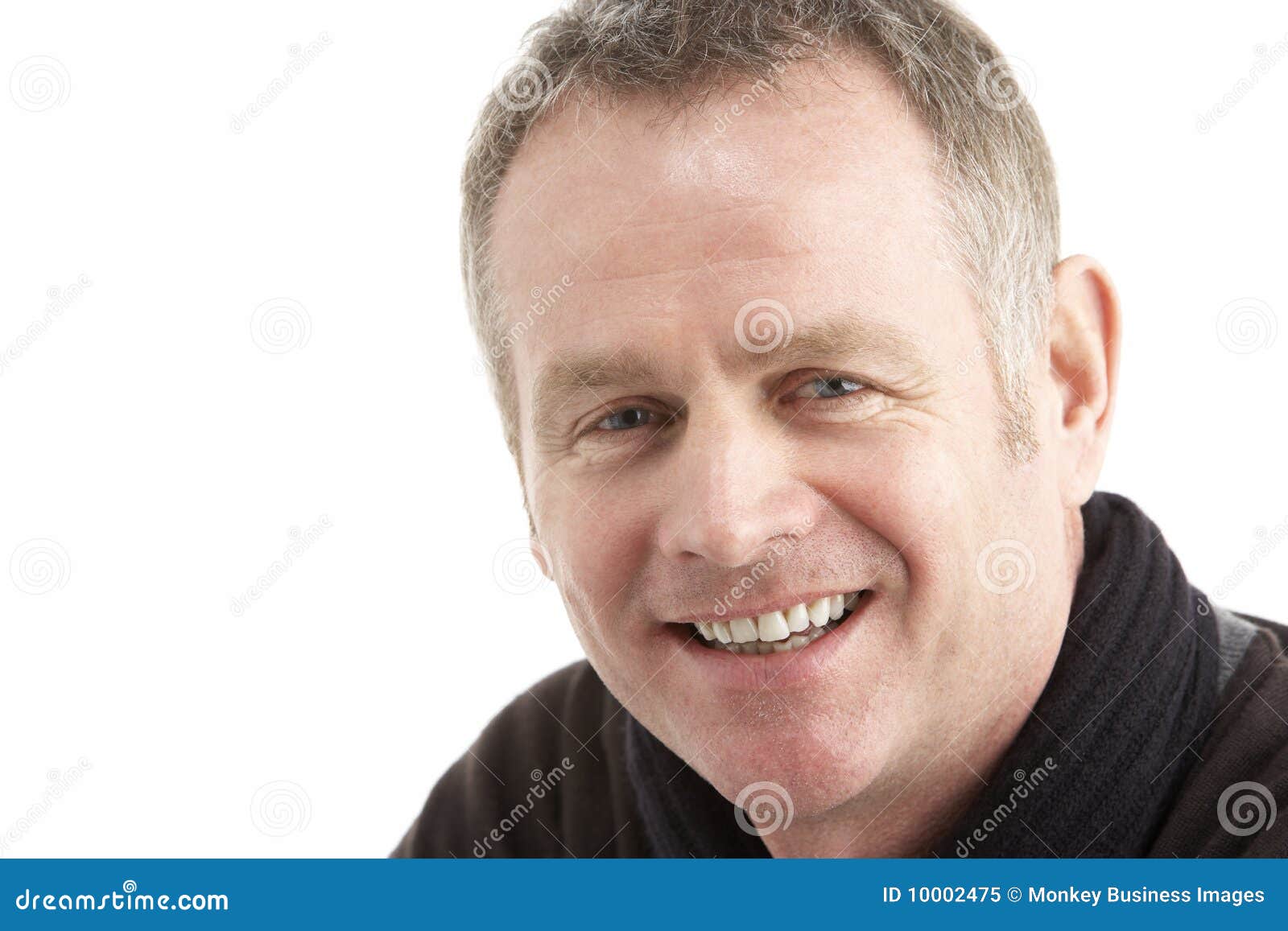 Portrait of Middle Aged Man Stock Image - Image of friendly, laughter ...