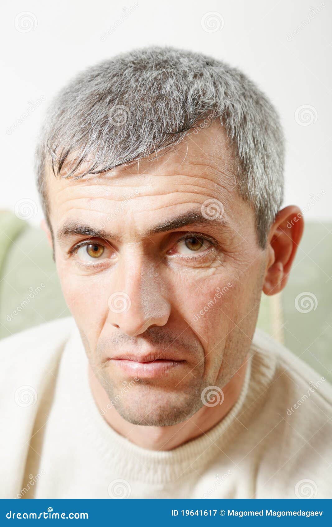 Portrait of Middle Aged Man Stock Image - Image of caucasian, serene ...