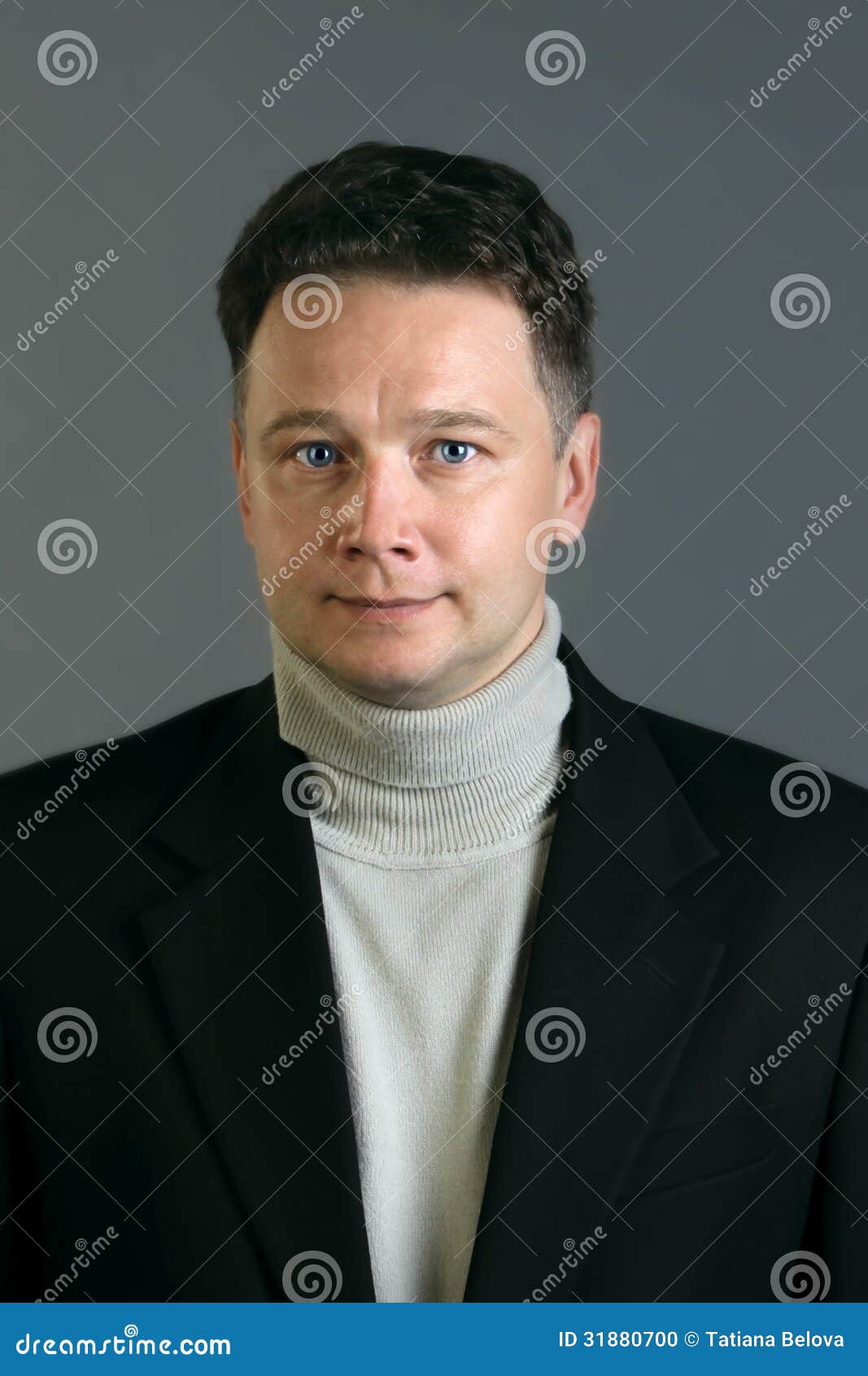 Portrait of Middle-aged Man Stock Photo - Image of happy, jacket: 31880700