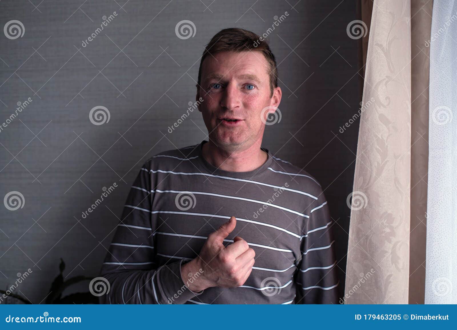 Portrait of a Man of Slavic Appearance Stock Image - Image of ...
