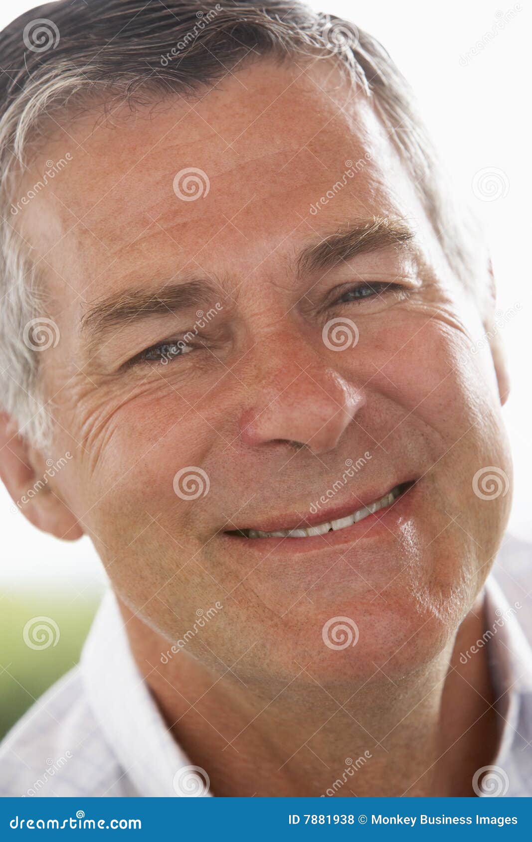 Portrait of Middle Aged Man Smiling at the Camera Stock Photo - Image ...