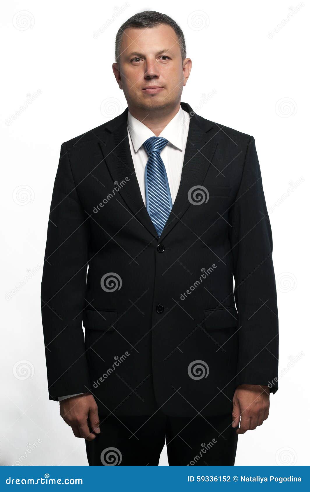 Portrait of a Middle-aged Man in a Suit. Stock Photo - Image of middle ...