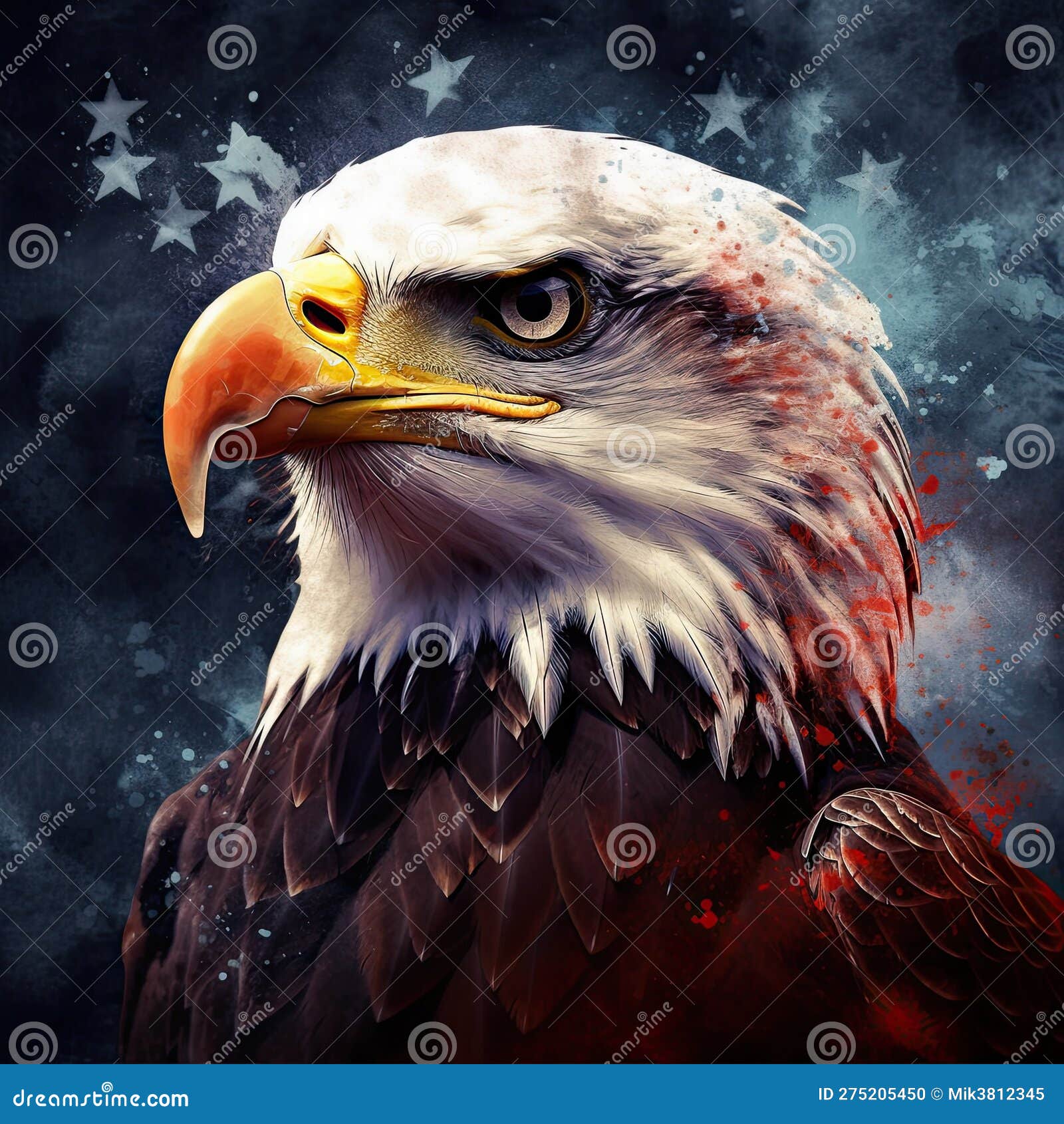 Mighty Eagle Vector Icon Logo Design Inspiration Stock Image ...