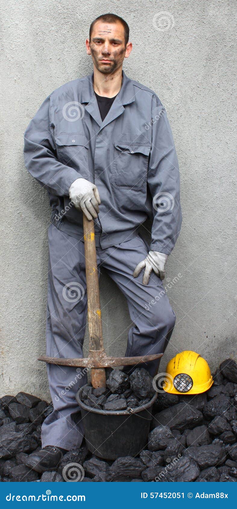 Portrait of a miner stock image. Image of cube, extraction - 57452051