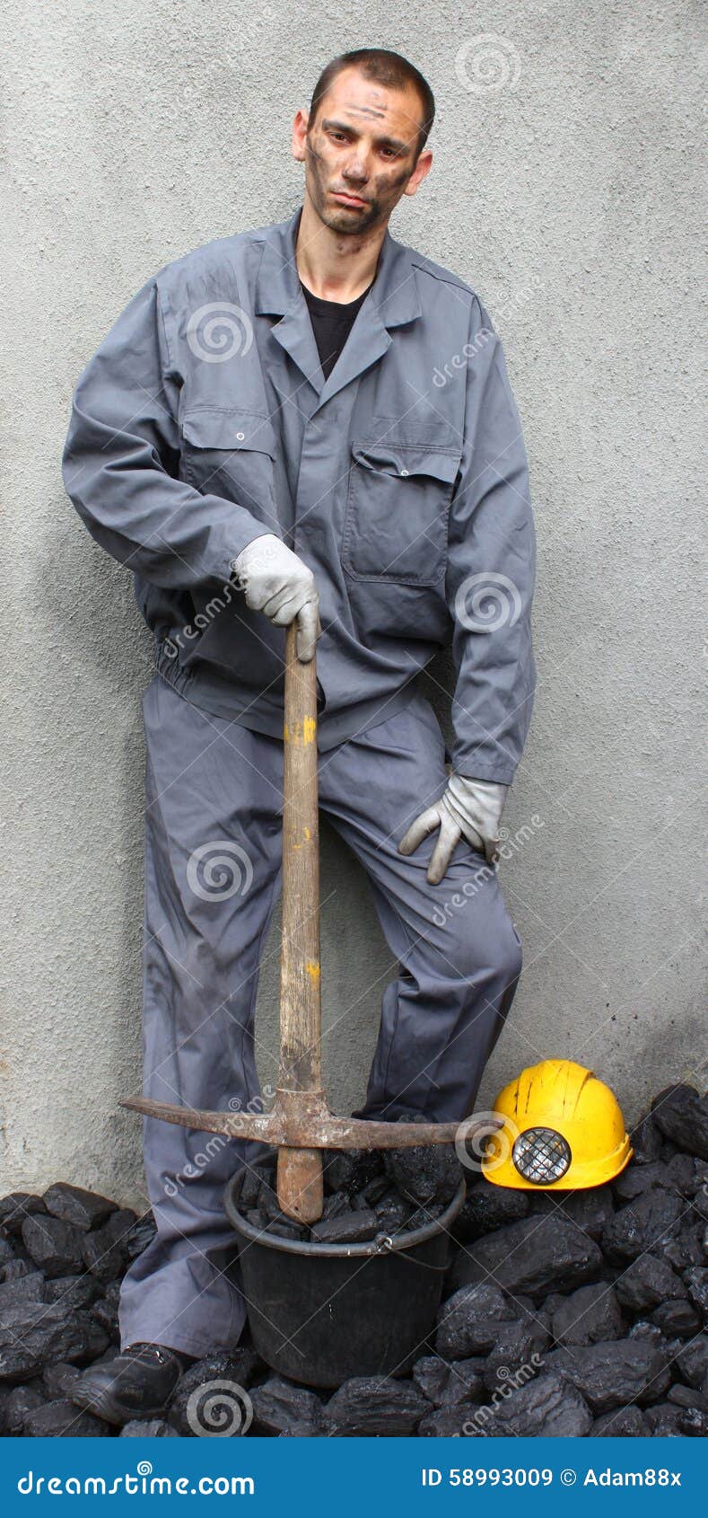Portrait of a miner stock image. Image of exploitation - 58993009