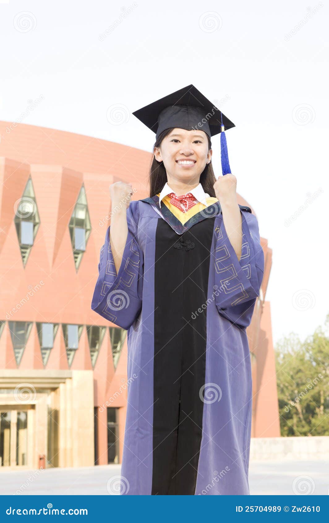 Portrait of a Miss Graduate Stock Image - Image of confident, asian ...