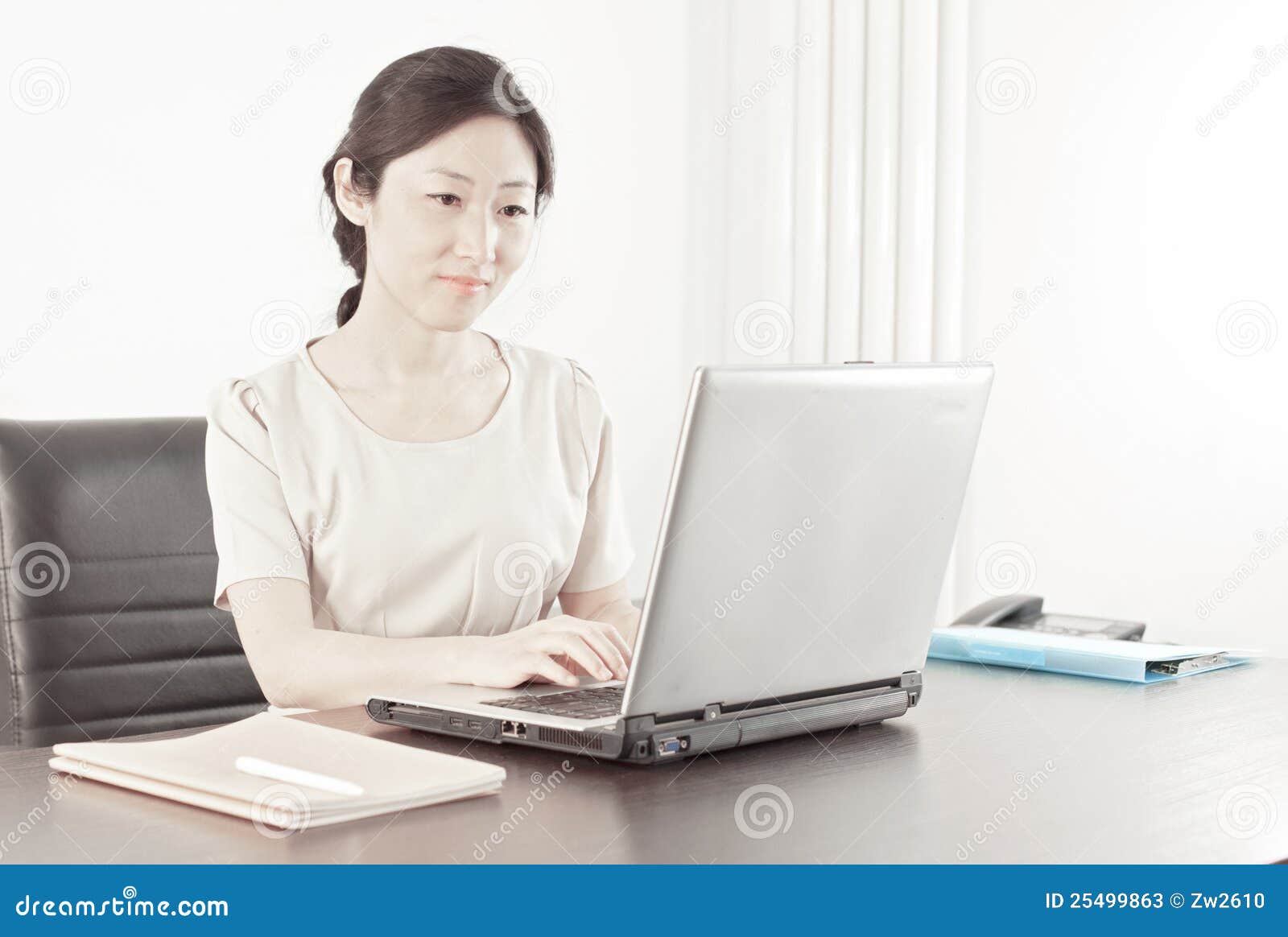 Portrait of a miss staff stock image. Image of work, bright - 25499863