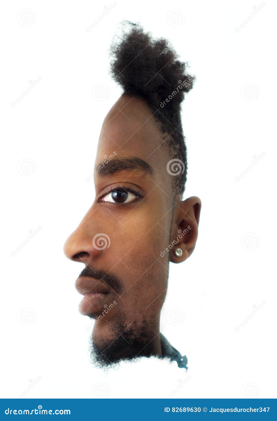 Portrait Mix Faces Profile and Front View Art Studio Assembly Stock ...