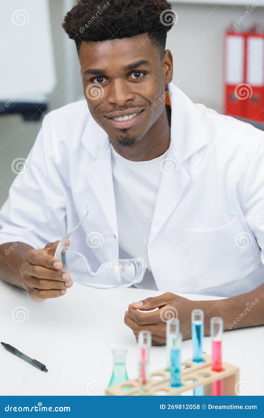 Portrait Mixed-race Male Scientist Stock Photo - Image of copy, person ... Portrait Mixed-race Male Scientist Stock Photo - Image of copy, person ...