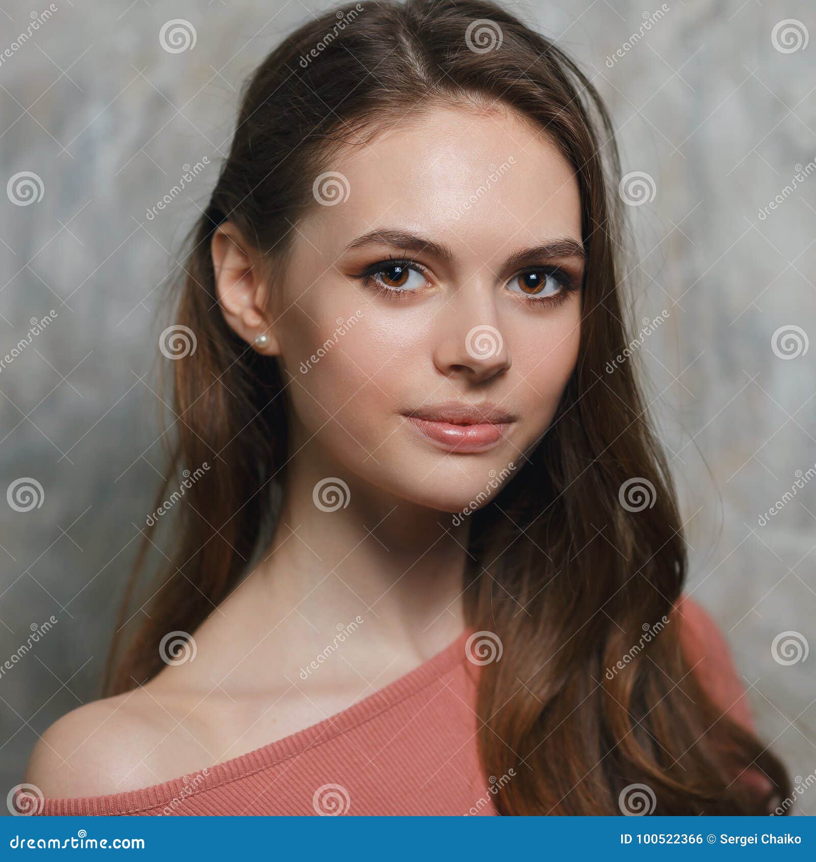 Portrait of a model stock photo. Image of hairstyle - 100522366