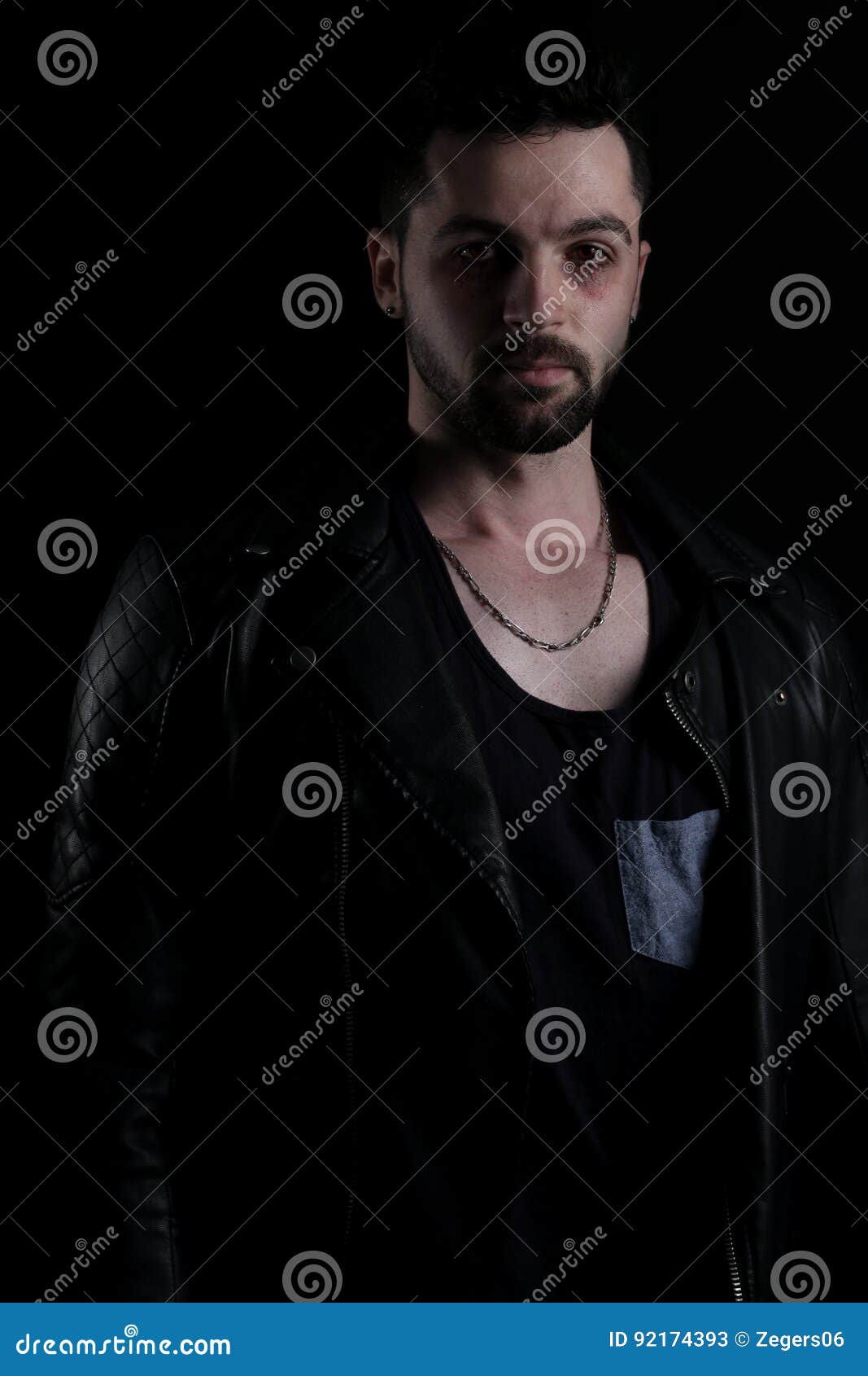 Portrait of a Modern Vampire Stock Image - Image of background, cover ...