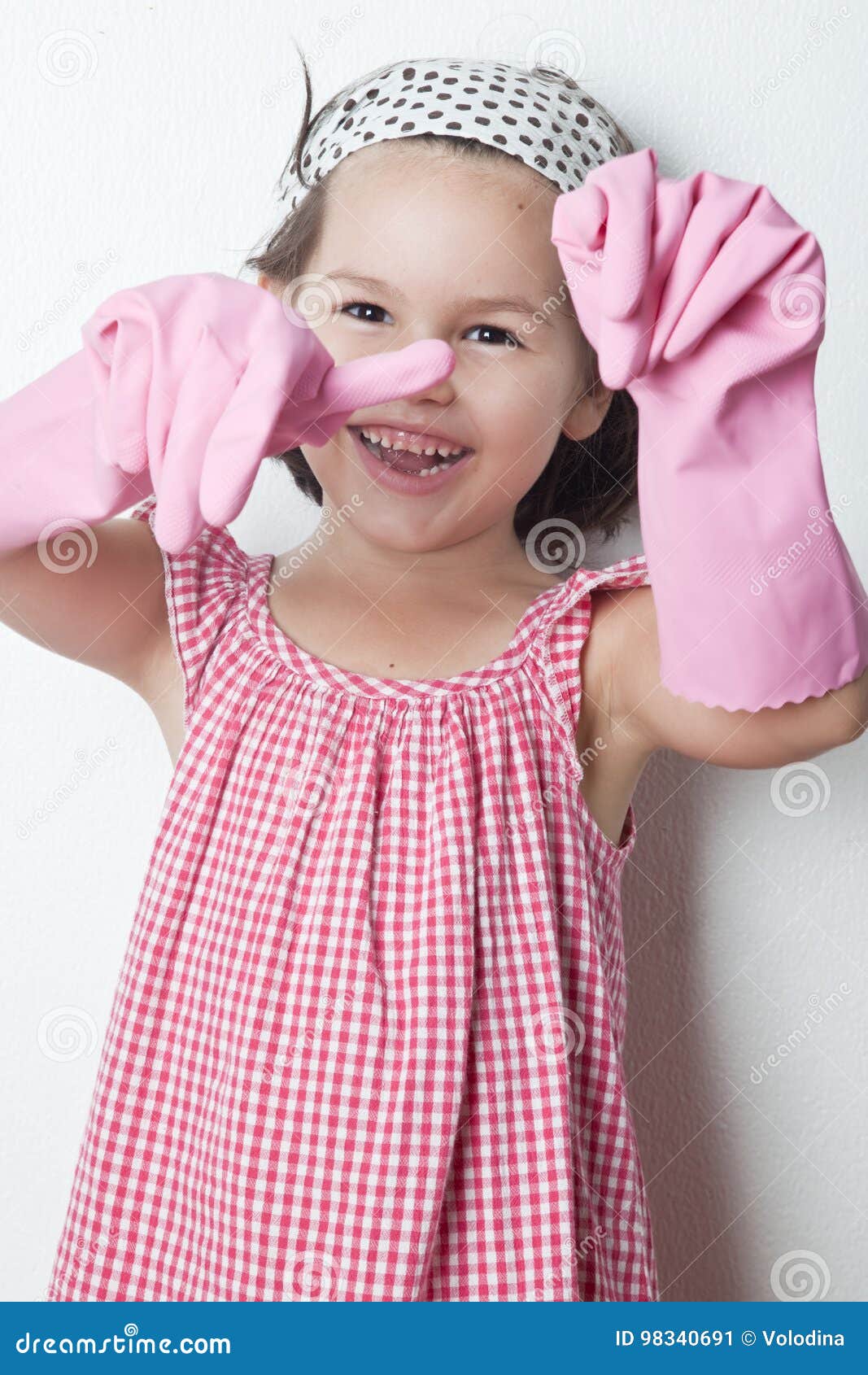 Portrait of Mommy`s Little Helper Stock Image - Image of asian ...