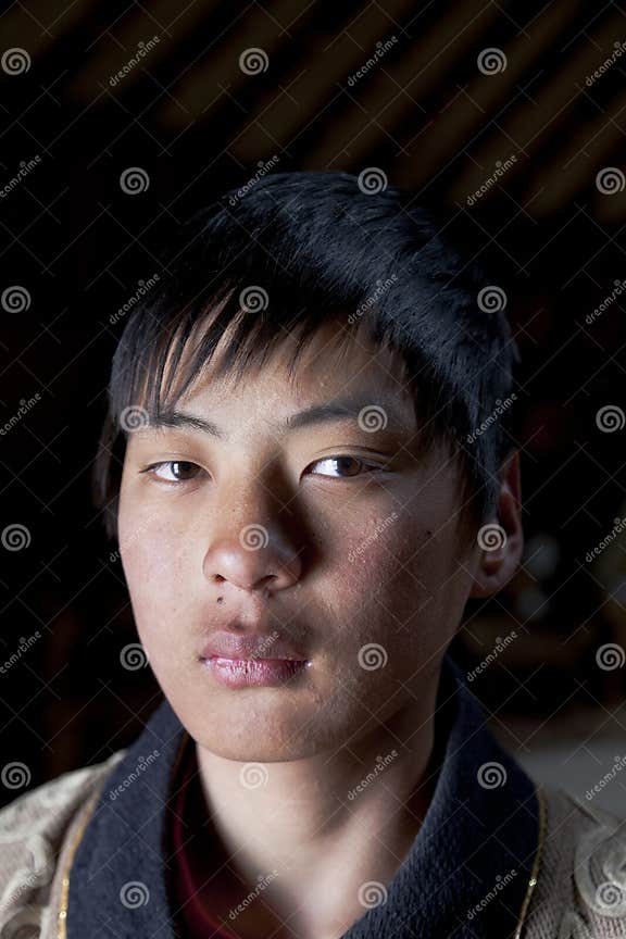 Portrait of Mongolian Boy in Ger Editorial Image - Image of ulaanbaatar ...