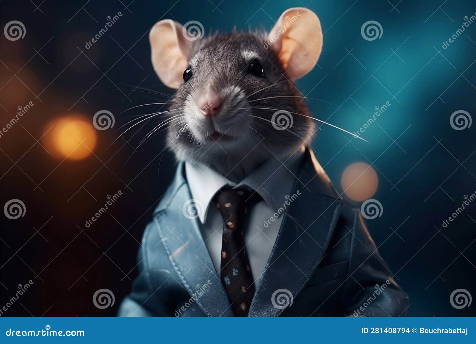 Portrait of a Mouse Dressed in a Formal Business Suit Stock ...