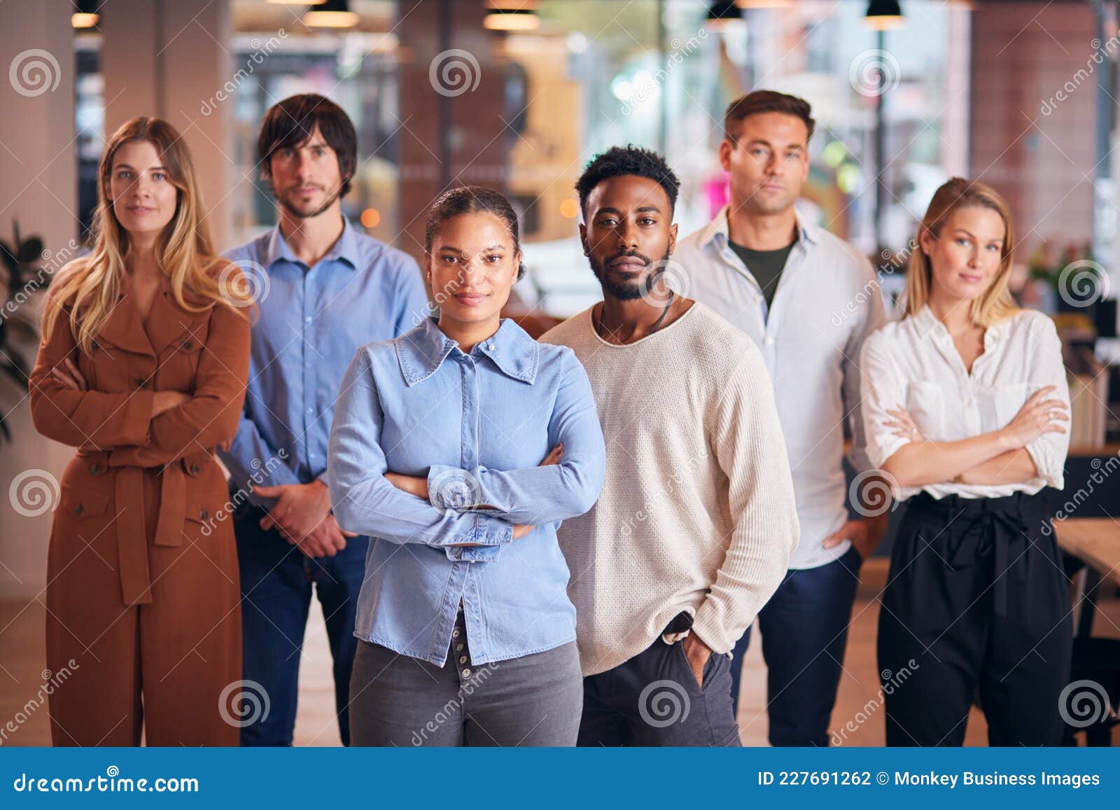 Portrait of Multi-Cultural Business Team in Modern Multi-Cultural ...