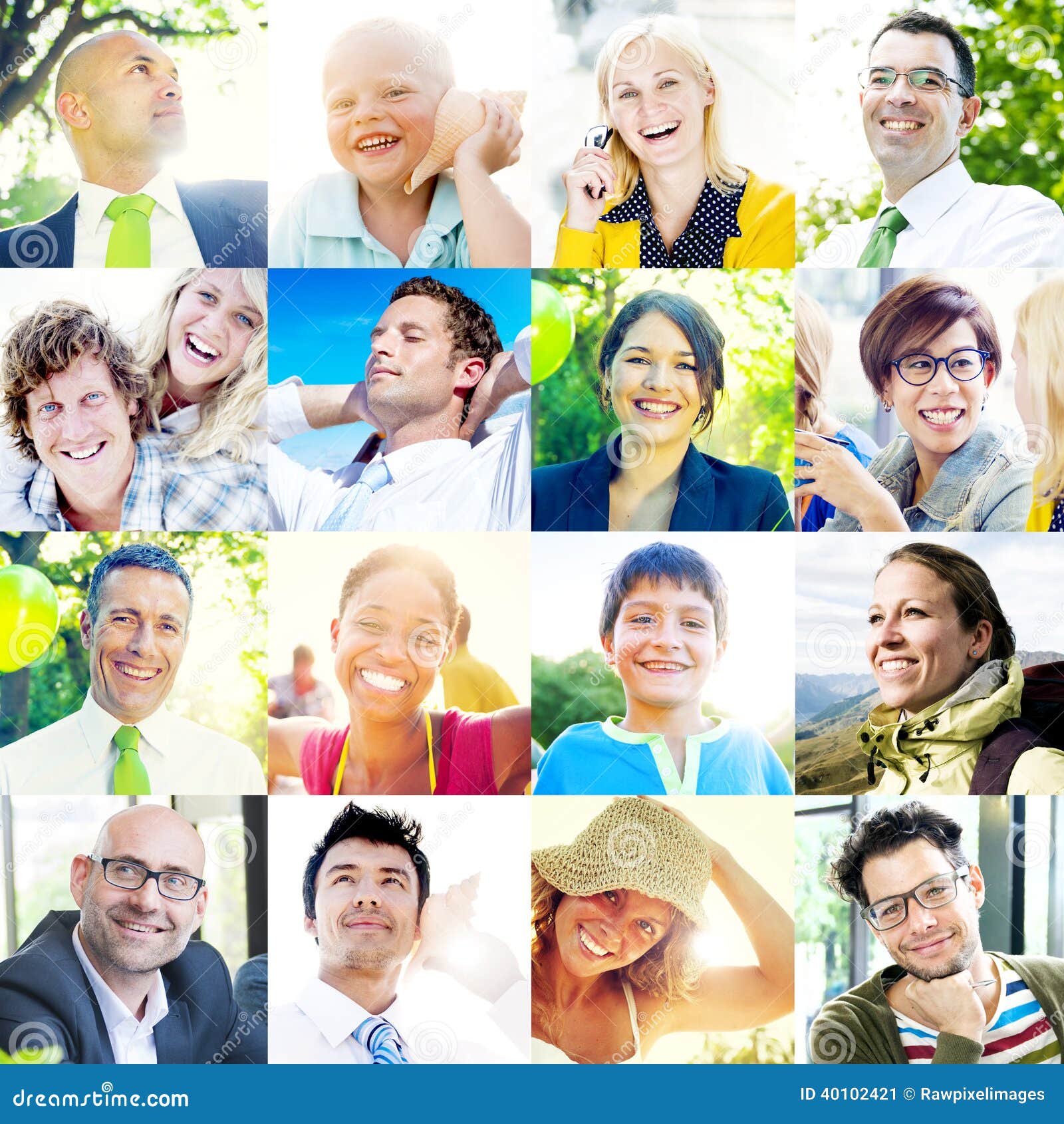 Cheerful People Communicating. Men And Woman Talking Nature Background ...