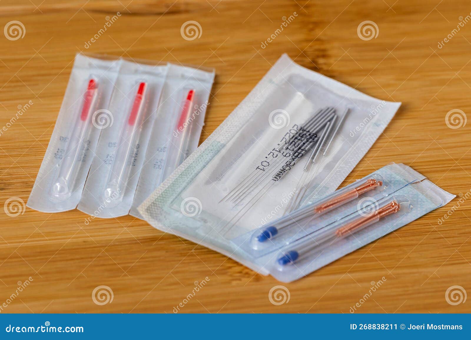 A Portrait of Multiple Packages of Different Acupuncture Needles, Ready ...