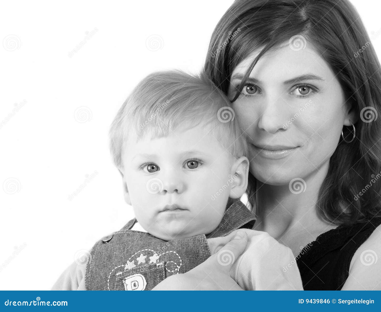 Portrait of Mum with the Son Stock Photo - Image of cheerful ...