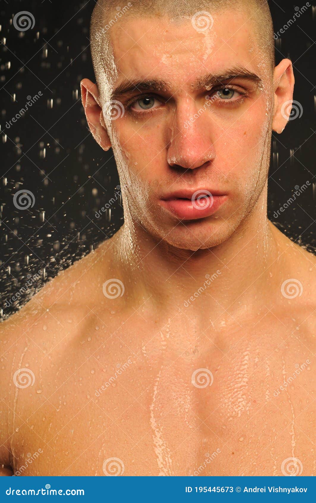 Portrait of bodybuilder stock image. Image of adult - 195445673