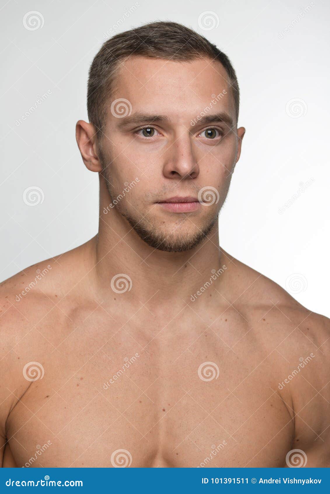 Portrait of bodybuilder stock image. Image of expression - 101391511