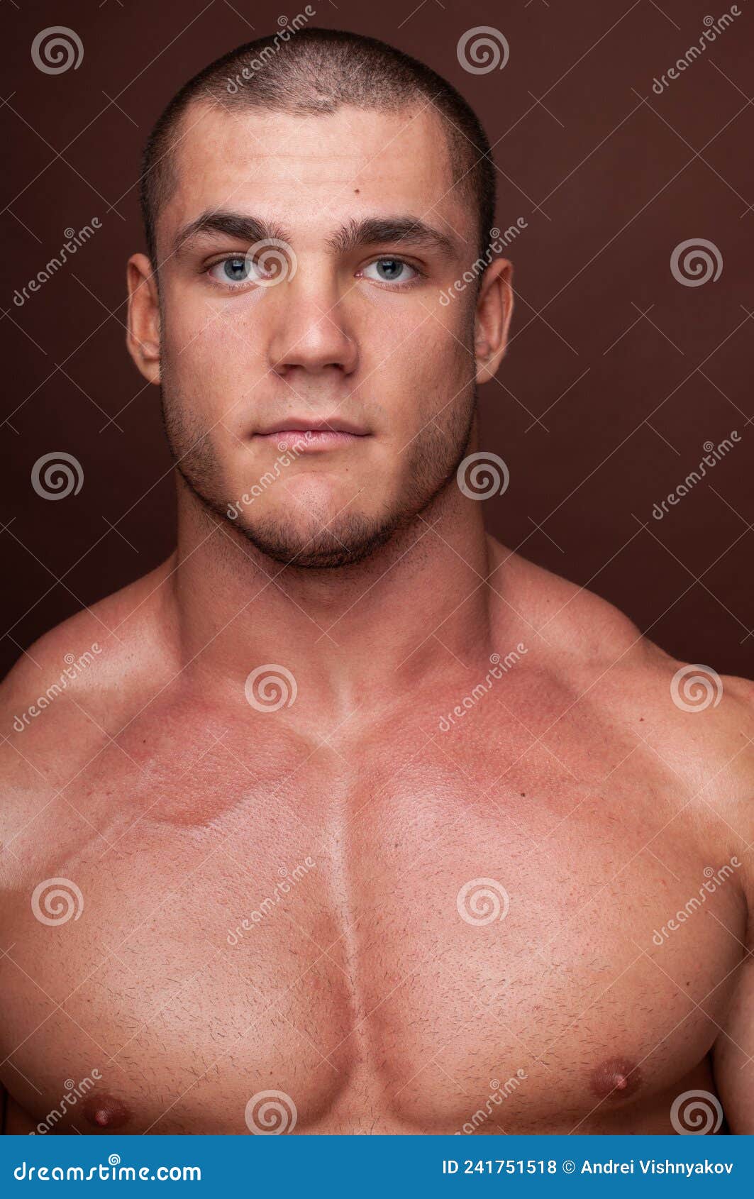 Portrait of bodybuilder stock photo. Image of sport - 241751518