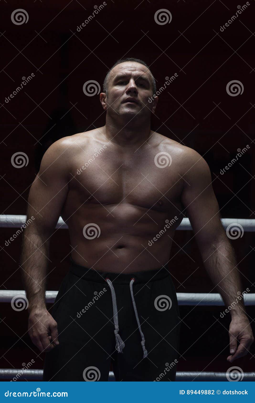 Portrait of Muscular Professional Kickboxer Stock Photo - Image of ...