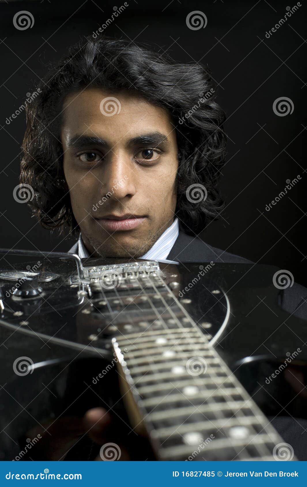 Portrait of a musician stock image. Image of contemporary - 16827485