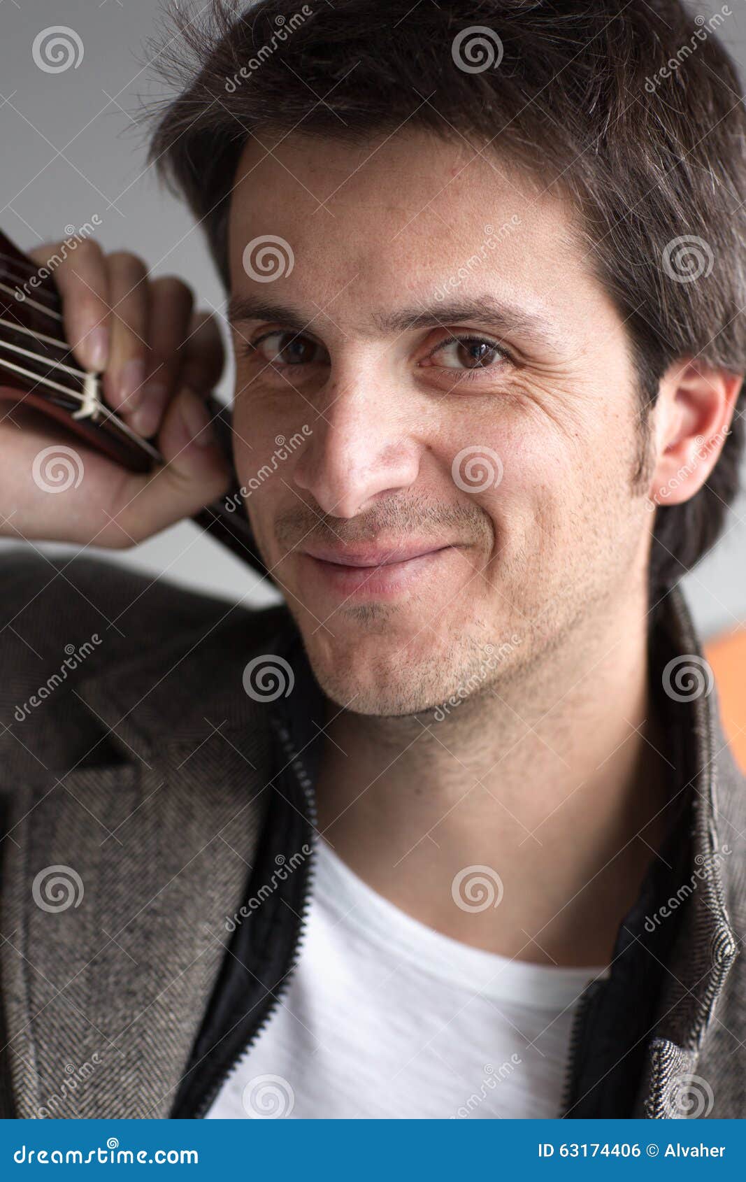 Portrait of Musician Smiling Stock Photo - Image of black, smilingn ...