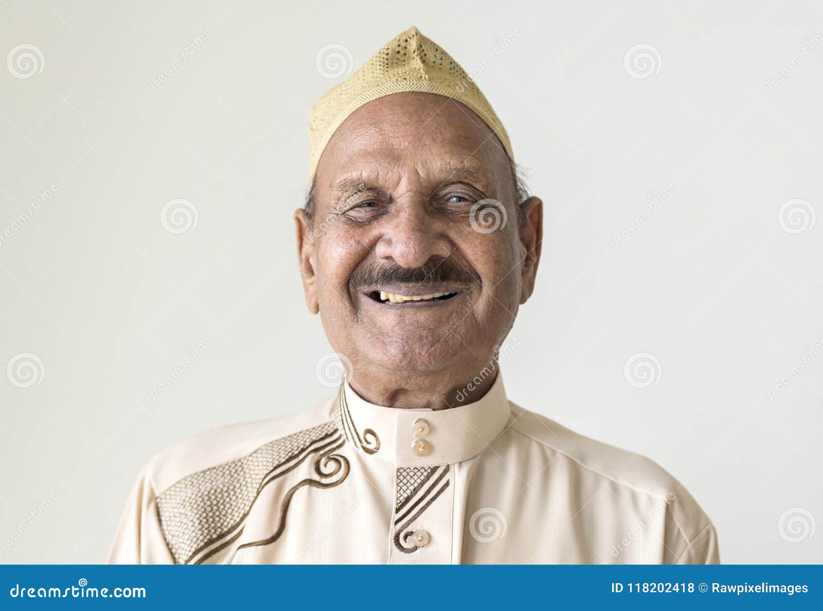 Portrait of a Muslim man stock photo. Image of modest - 118202418