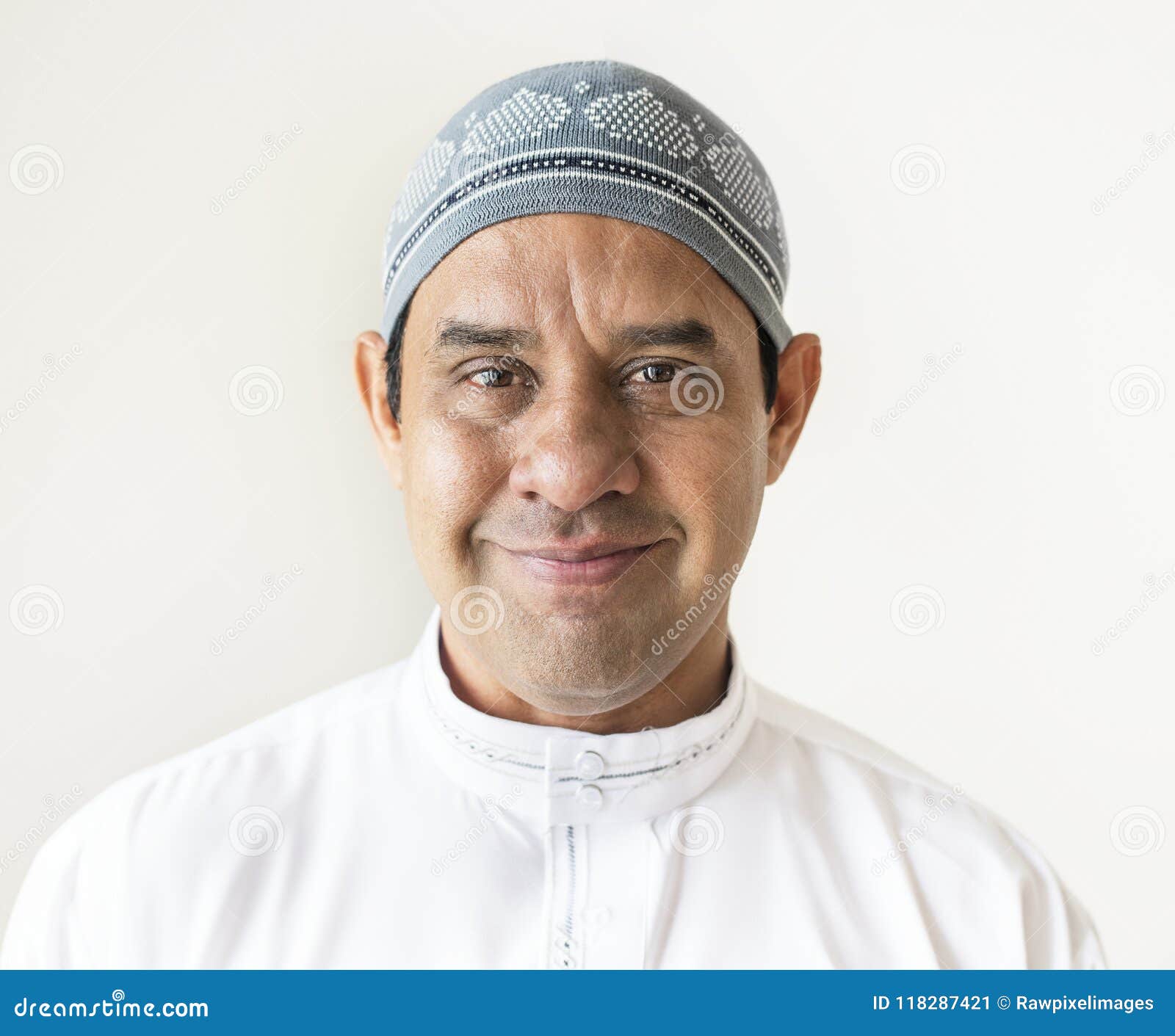 Portrait of a Muslim man stock image. Image of face - 118287421