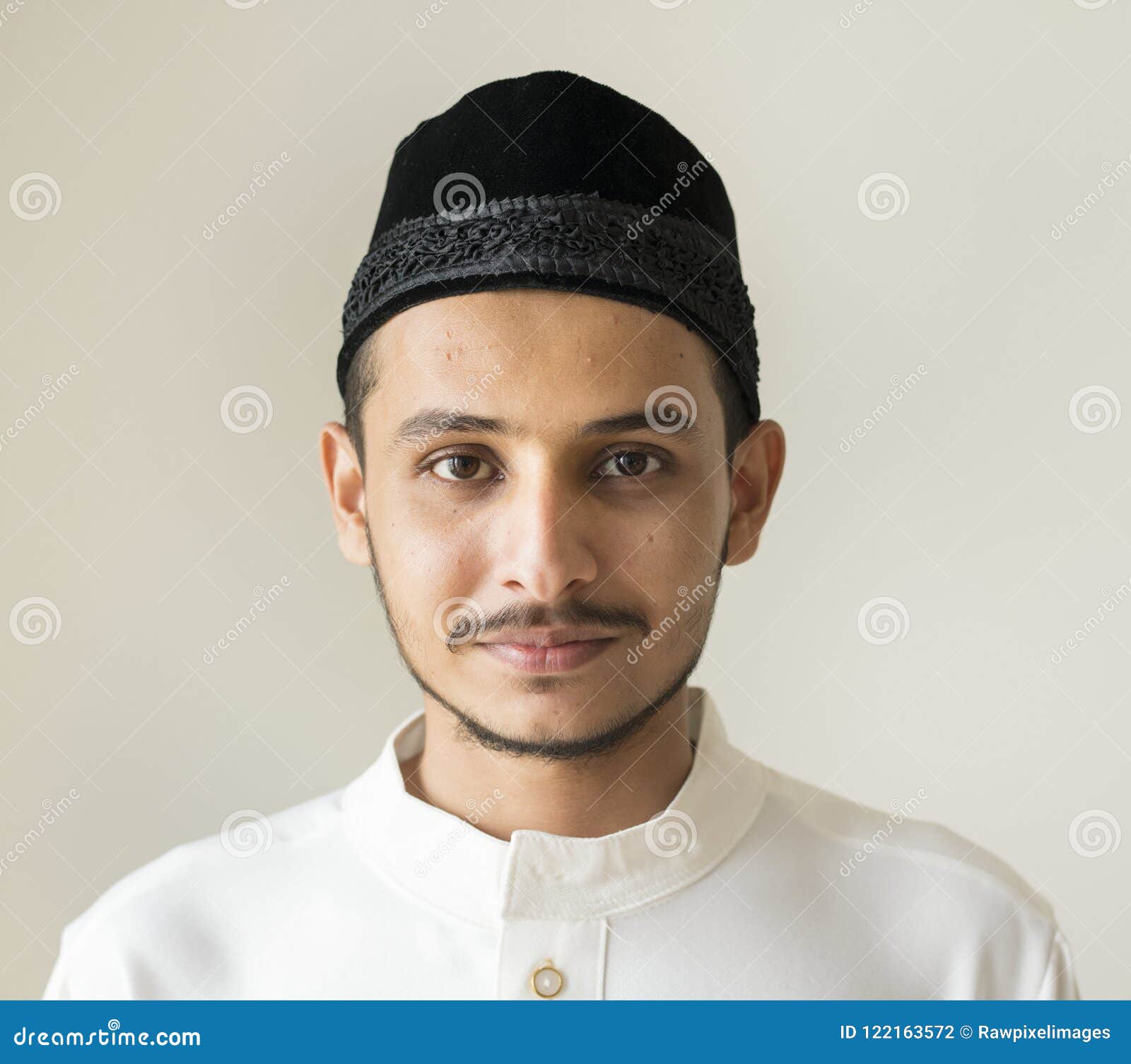Portrait of a Muslim man stock photo. Image of culture - 122163572