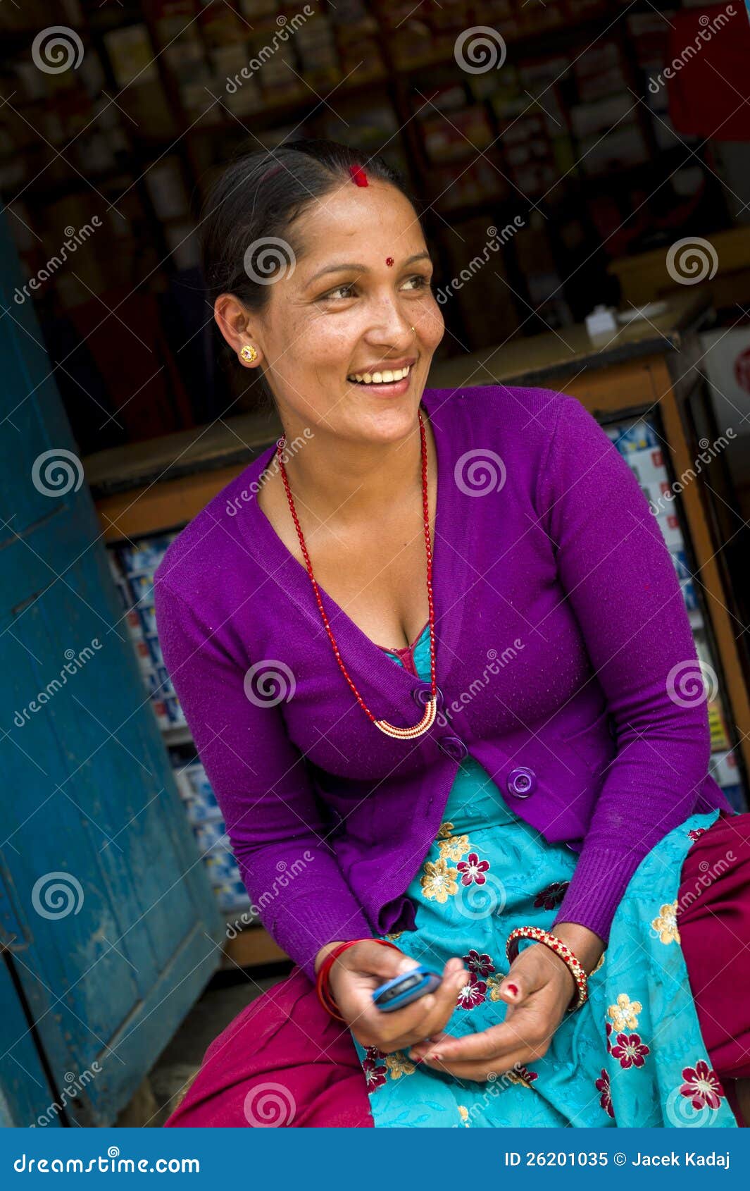 Portrait of Nepal s women editorial image. Image of hindu - 26201035