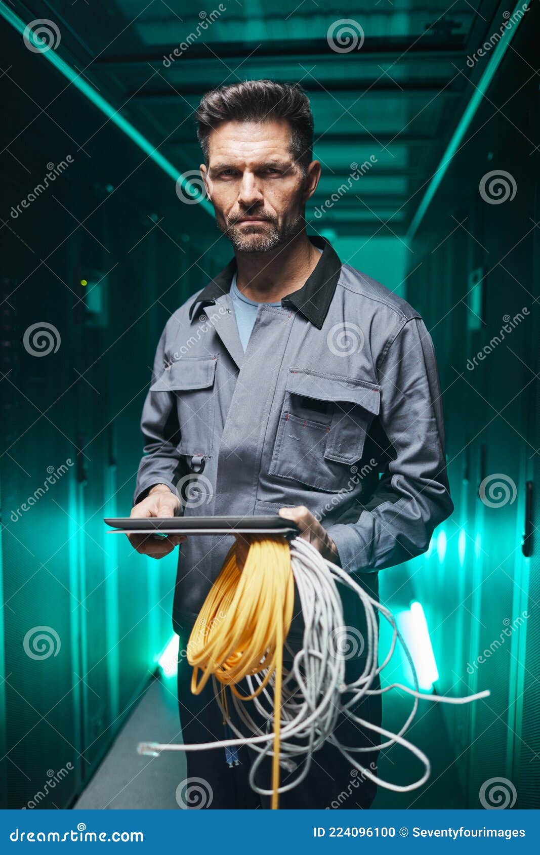 Portrait of Network Engineer Stock Photo - Image of industry, work ...