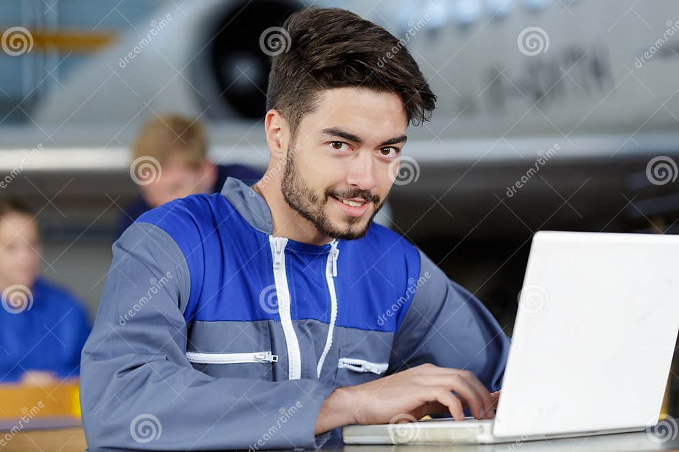 Portrait Networking Engineer Stock Photo - Image of latin, mechanic ...