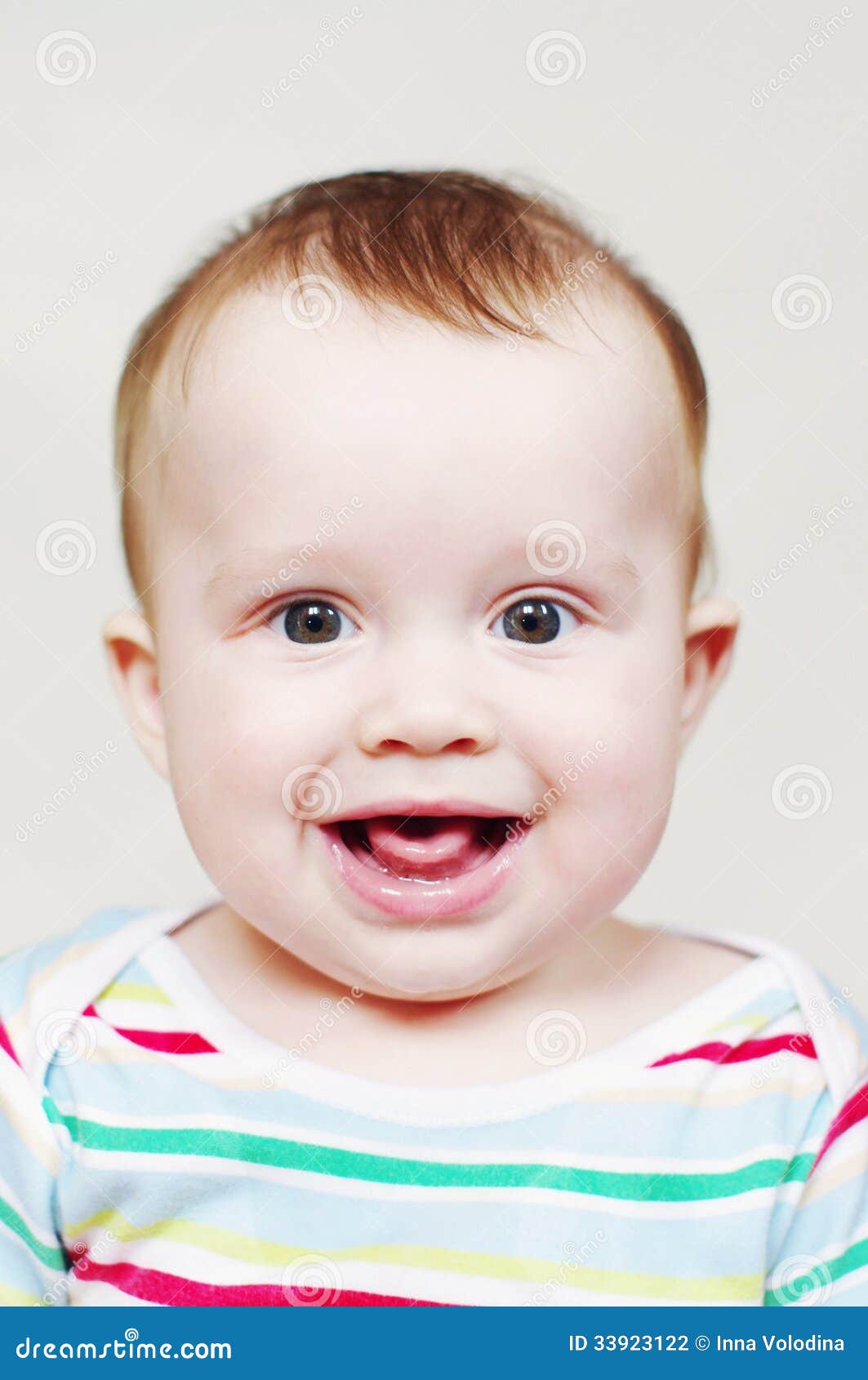 Portrait of Nice Smiling Baby Stock Photo - Image of nice, happy: 33923122