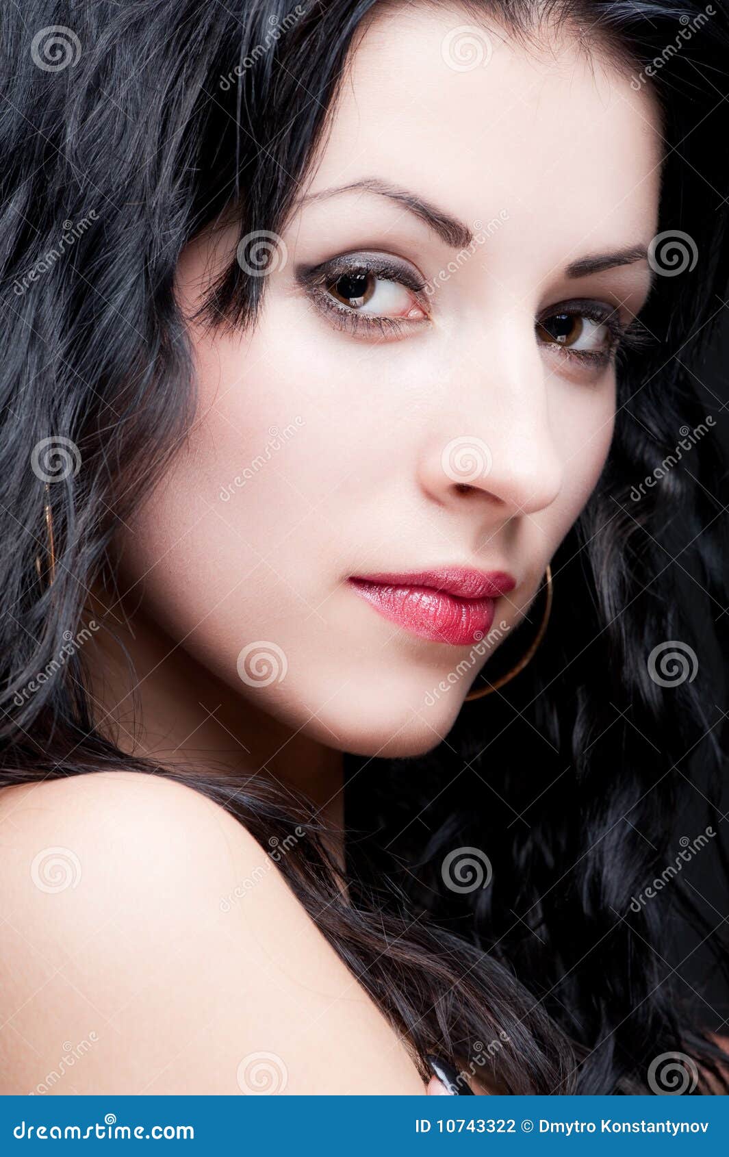 Portrait of nice woman stock photo. Image of fashion - 10743322