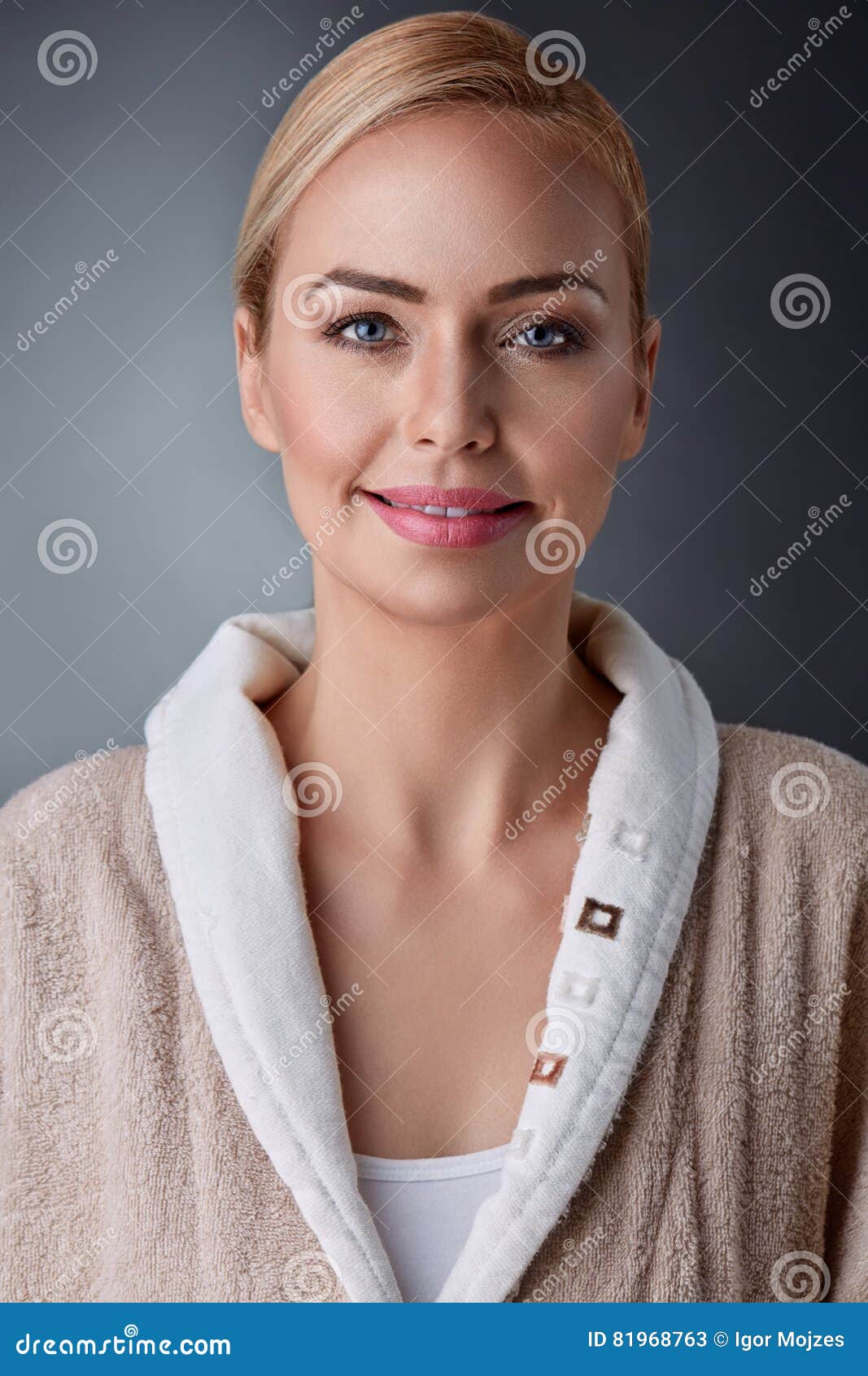 Portrait of nice woman stock image. Image of fresh, peaceful - 81968763
