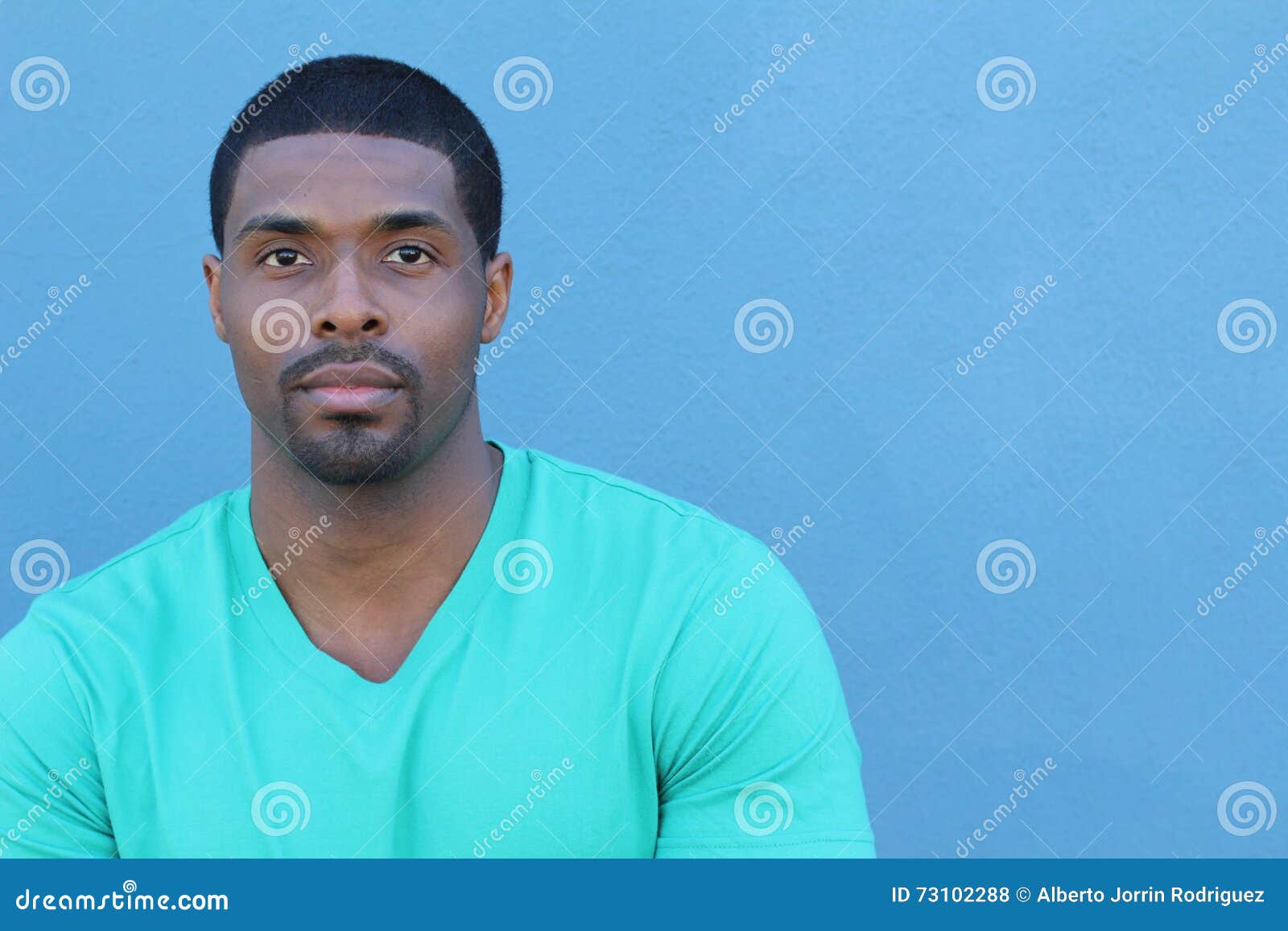 Portrait of a Nice Young Attractive African Man with Copy Space Stock ...