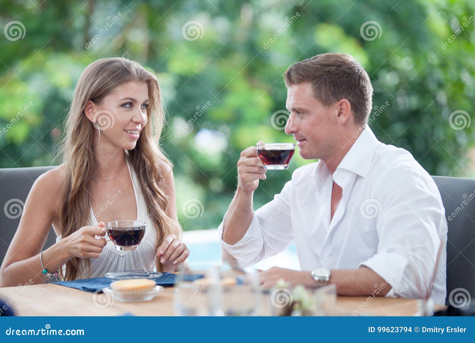 Morning talk stock photo. Image of pretty, girlfriend - 99623794