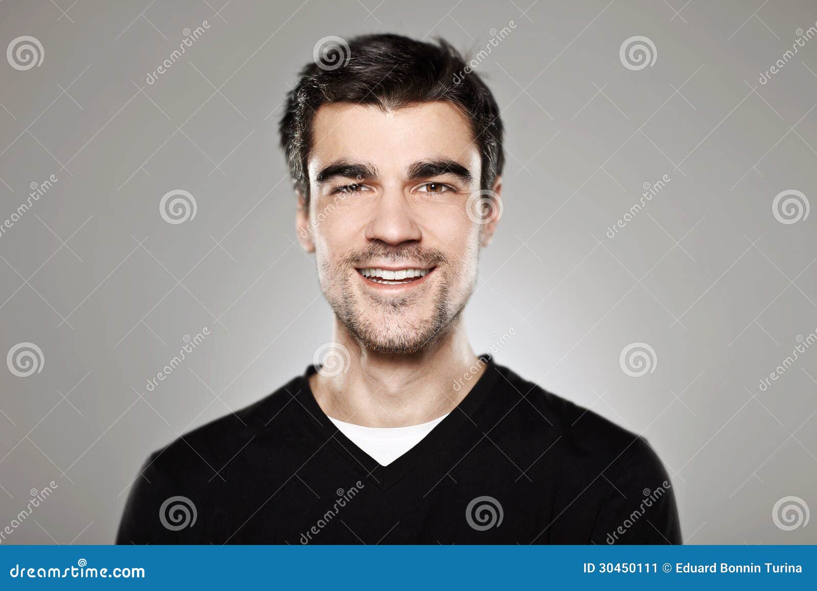 Portrait of a Normal Boy Smiling Stock Image - Image of beauty, closeup ...
