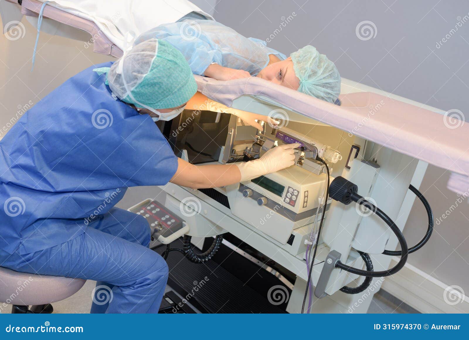 Portrait Nurse and Anesthesia Process Stock Photo - Image of ...
