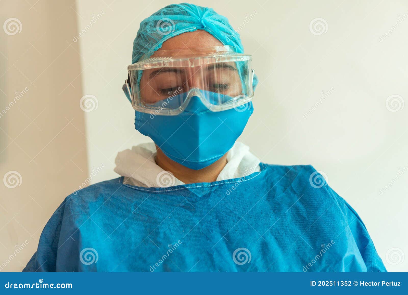 Portrait of a Nurse Wearing a Surgical Mask Stock Photo - Image of ...