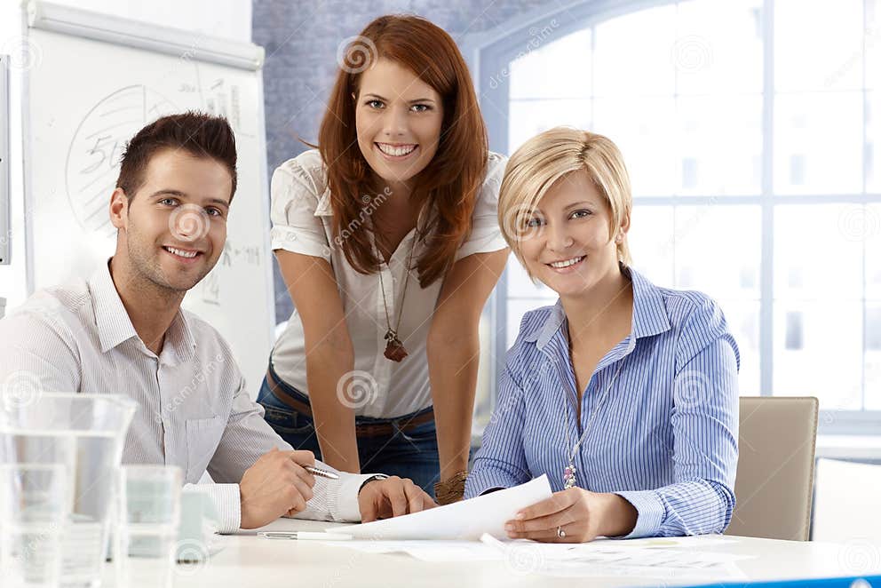Portrait of office team stock photo. Image of clothing - 27116622