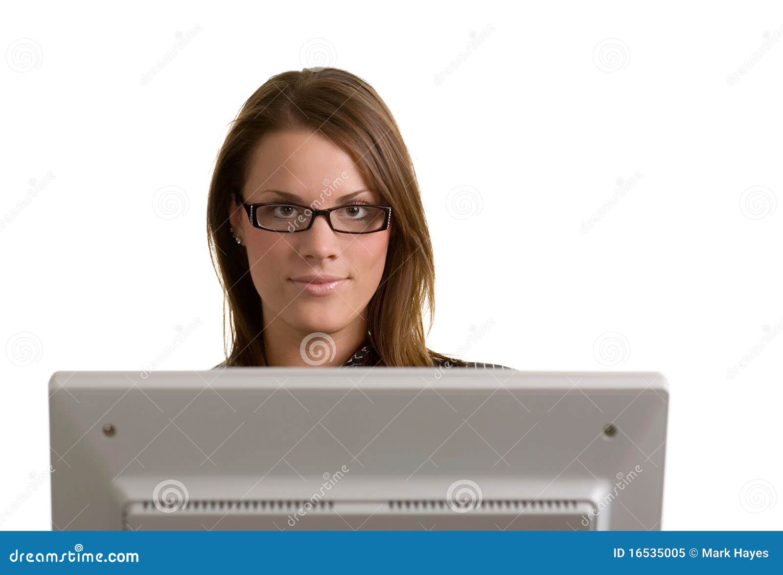 Portrait of office worker stock image. Image of lady - 16535005