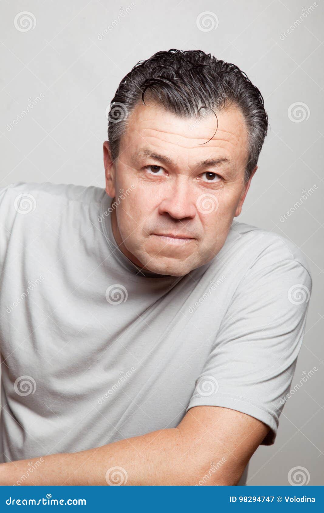 Portrait of old-aged man stock image. Image of male, hair - 98294747