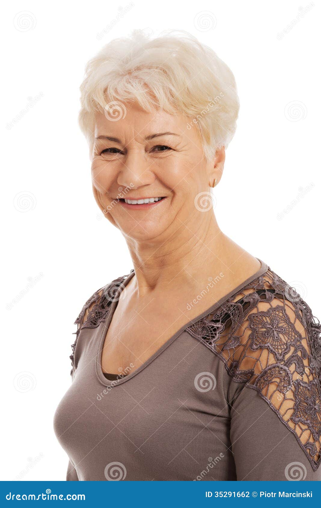 Portrait Of An Old, Elderly Lady. Stock Photo - Image of aging, mature ...